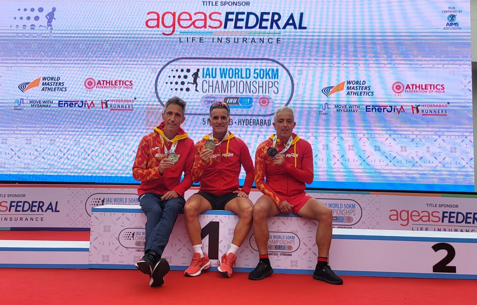 Tres medallas en el mundial master de 50 km | RFEA